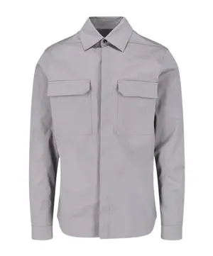 Rick Owens Collared Long-sleeved Shirt - Gray