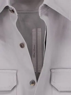 Rick Owens Collared Long-sleeved Shirt