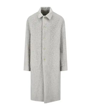 Rick Owens Brad Button-up Wool Coat