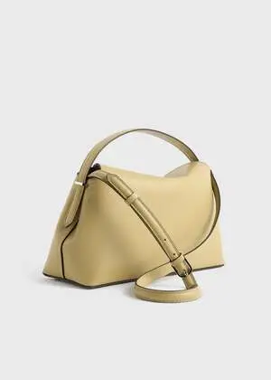 TOTEME T-lock Grained-leather Top Handle