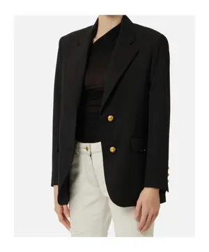 Elisabetta Franchi Jewel Plaques Button Blazer