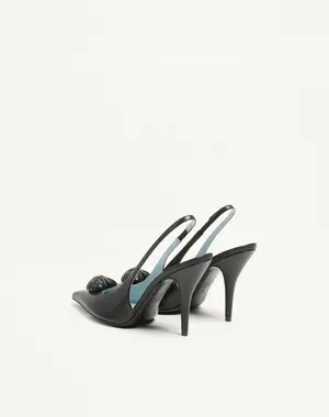 Valentino Garavani Coeur Royal Slingback Pumps - Black