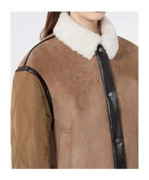 Max Mara Quilted Cropped Jacket With Luxepad Insulation - Camel