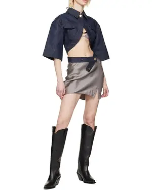 ANINE BING Tania Block Heel Knee-high Boots