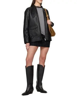 ANINE BING Tania Block Heel Knee-high Boots