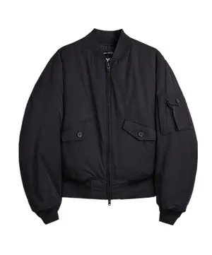 Y3 Nylon Bomber Jacket - Black