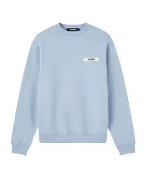 Jacquemus Crew Neck Long-sleeved Sweatshirt - Blue