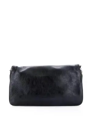 Balenciaga Bb Soft Flap Bag Leather Medium Shoulder Bag - Black