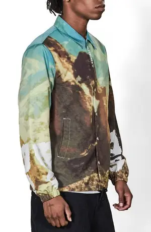 PLEASURES Remain Satin Coach Jacket