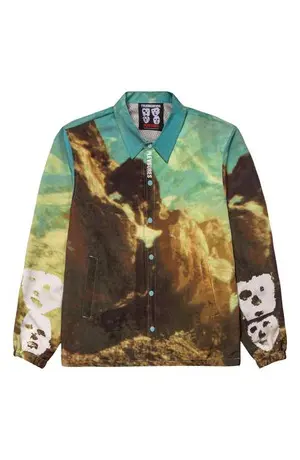 PLEASURES Remain Satin Coach Jacket