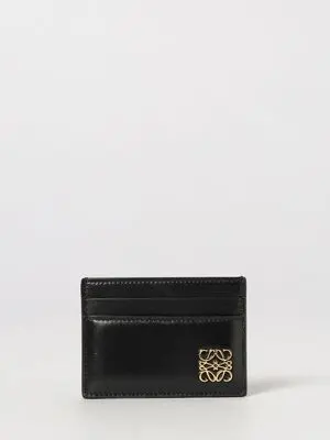 Loewe Puffer Anagram Flat Card Holder In Nappa Leather With Monogram Logo