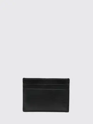 Loewe Flat Card Holder In Smooth Lambskin Leather With Metallic Logo