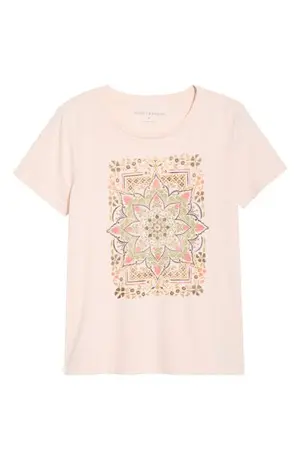 Lucky Brand Strawberry Mandala Graphic T-shirt - Cloud Pink