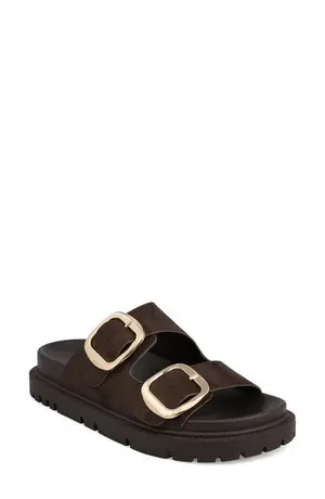 Mia Alttar Slide Sandal Chocolate