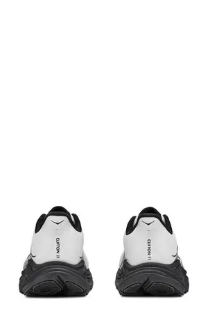 HOKA® Clifton Running Shoe - White/black