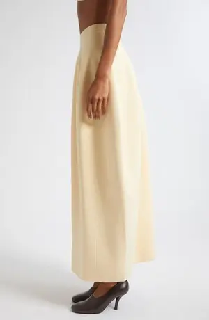 ASHLYN Suzu Maxi Sweater Skirt - Cream