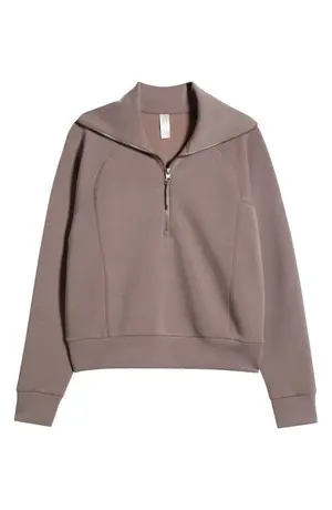 Spanx Airessentials Half Zip Sweatshirt - Smoke