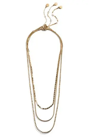 Baublebar Set Of 3 Goldtone Water Resistant Necklaces