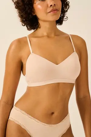 STRIPE & STARE Padded Bra Two Pack - Sand