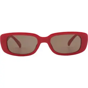 SAD EYEWEAR Sad Eyewear Bouquet Rectangular Sunglasses Cherry Red