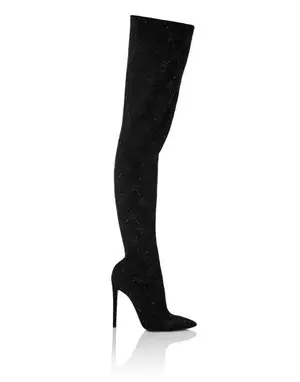 Philipp Plein Overknee Monogram Boots