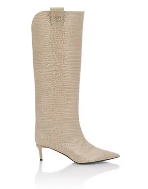 Philipp Plein Cocco Print High Boots 6