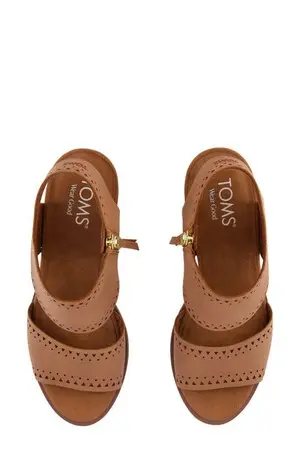 Toms Majorca Cutout Sandal - Medium Brown