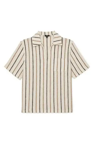 REISS Chatham Stripe Johnny Collar Polo