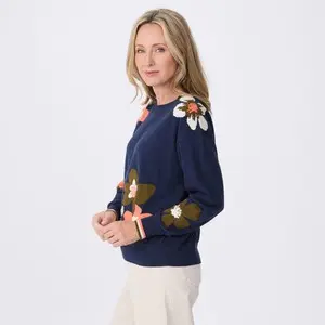 Krimson Klover Blossom Floral Sweater