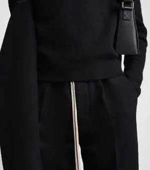 Rick Owens Cotton-wool Dietrich Sweatpants