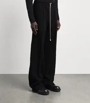 Rick Owens Cotton-wool Dietrich Sweatpants