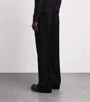 Rick Owens Cotton-wool Dietrich Sweatpants