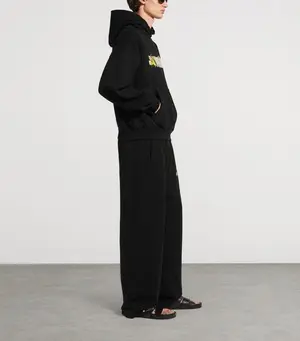 Balenciaga Cotton Messy Spray Logo Sweatpants