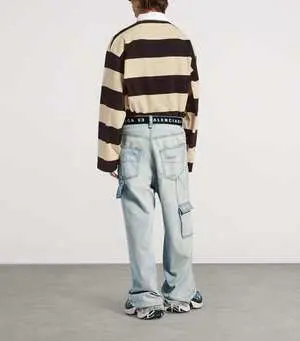 Balenciaga Belted Wide-leg Jeans