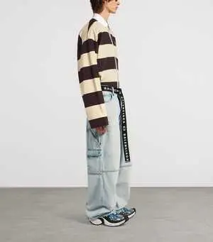 Balenciaga Belted Wide-leg Jeans