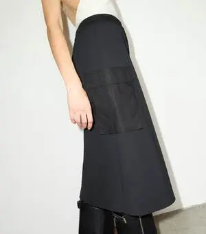 Max & Co. Technical Jersey Midi Skirt