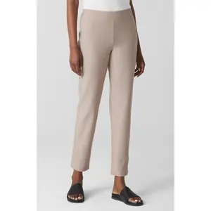 Eileen Fisher Slim Ankle Pants - Wheat