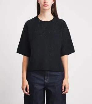 Fabiana Filippi Wool-blend Sequin Sweater - Blue