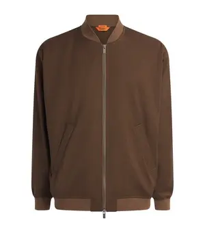 Barena Venezia Virgin Wool Zip-up Bomber Jacket