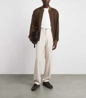 Barena Venezia Virgin Wool Zip-up Bomber Jacket