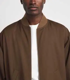 Barena Venezia Virgin Wool Zip-up Bomber Jacket