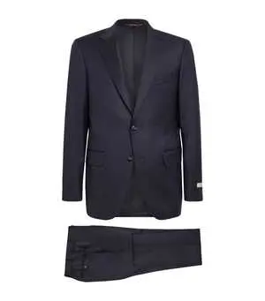 Canali Wool Pinstripe 2-piece Suit - Navy
