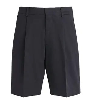 NN.07 Kay" Pleated Stretch-cotton Shorts