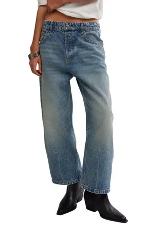 Free People Deep Trance Low Rise Boyfriend Jeans
