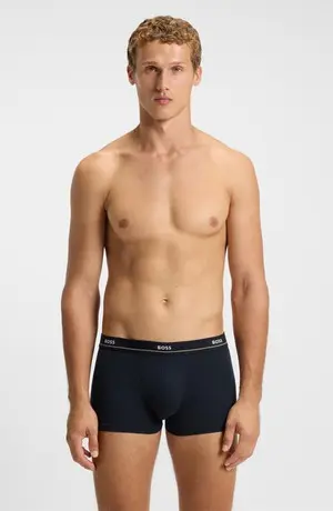 BOSS Assorted 5-pack Essential Stretch Cotton Trunks - Black/red/grey/navy