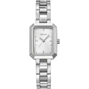 Dkny Goldtone Stainless Steel Midi Tank Bracelet Watch - Silver/silver