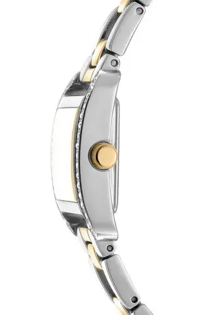 Dkny Rectangular Bracelet Watch And Chain Bracelet Set - Silver