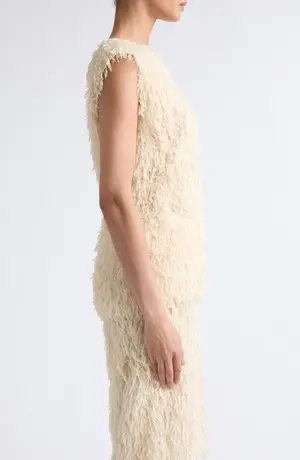 TOTEME Feathered Jersey Tank
