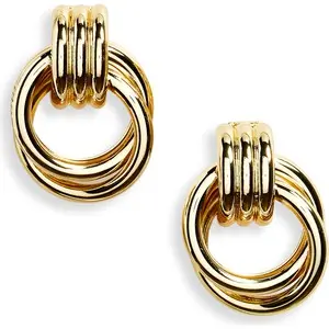 Baublebar Interlocking Hoop Earrings - Gold
