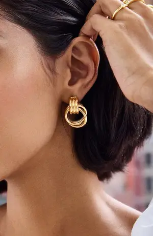 Baublebar Interlocking Hoop Earrings